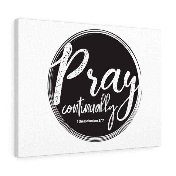 Express Your Love Gifts | Art | Scripture Sign Pray Continually Gray ...